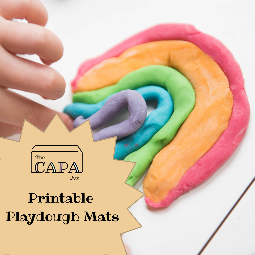 FREE Printable Playdough Mats | The CAPA Box